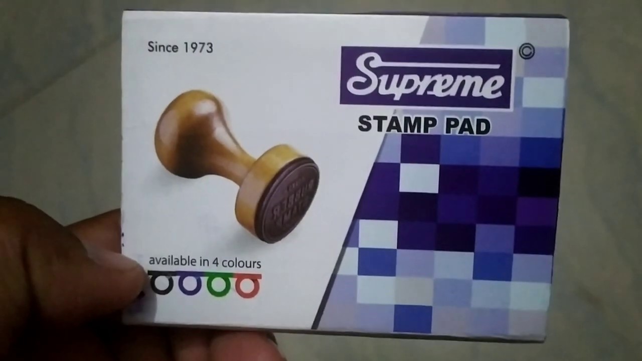 Supreme stamp pad - YouTube