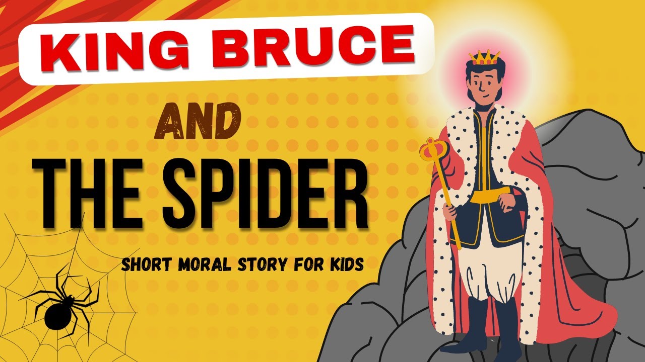 King Bruce and The Spider | Bedtimes Story For Kids | NEVER GIVE UP ...
