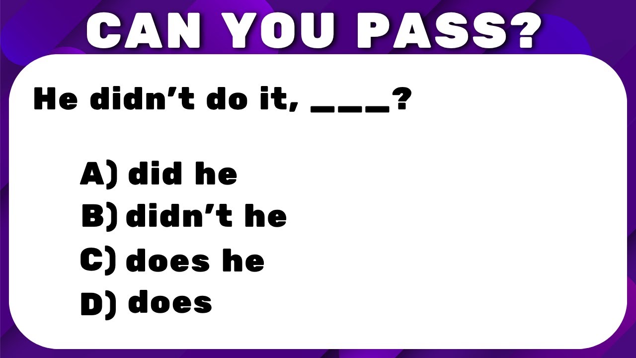 50 Advanced Grammar Questions with Answers and Explanations | Test Your ...