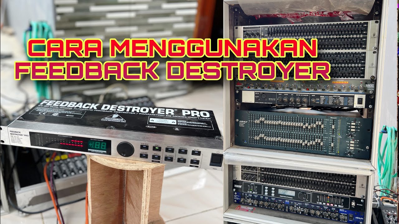 BEHRINGER FEEDBACK DESTROYER BEGINI FUNGSINYA…!!! - YouTube