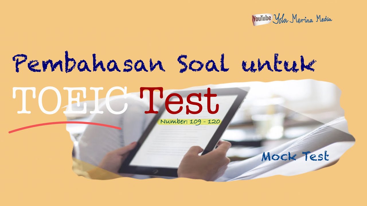 TOEIC || TOEIC Practice Test || Mock test for TOEIC #part2 - YouTube