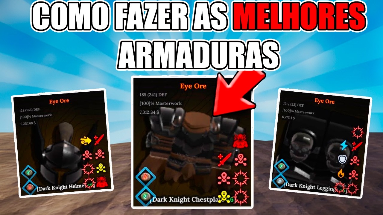 Aprenda a Criar a ARMA e ARMADURA MAIS PODEROSAS no THE FORGE! - YouTube