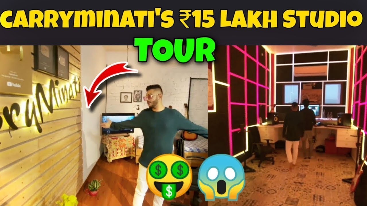 CarryMinati House And 🤑15 lakh Worth Studio Tour 😱 - YouTube