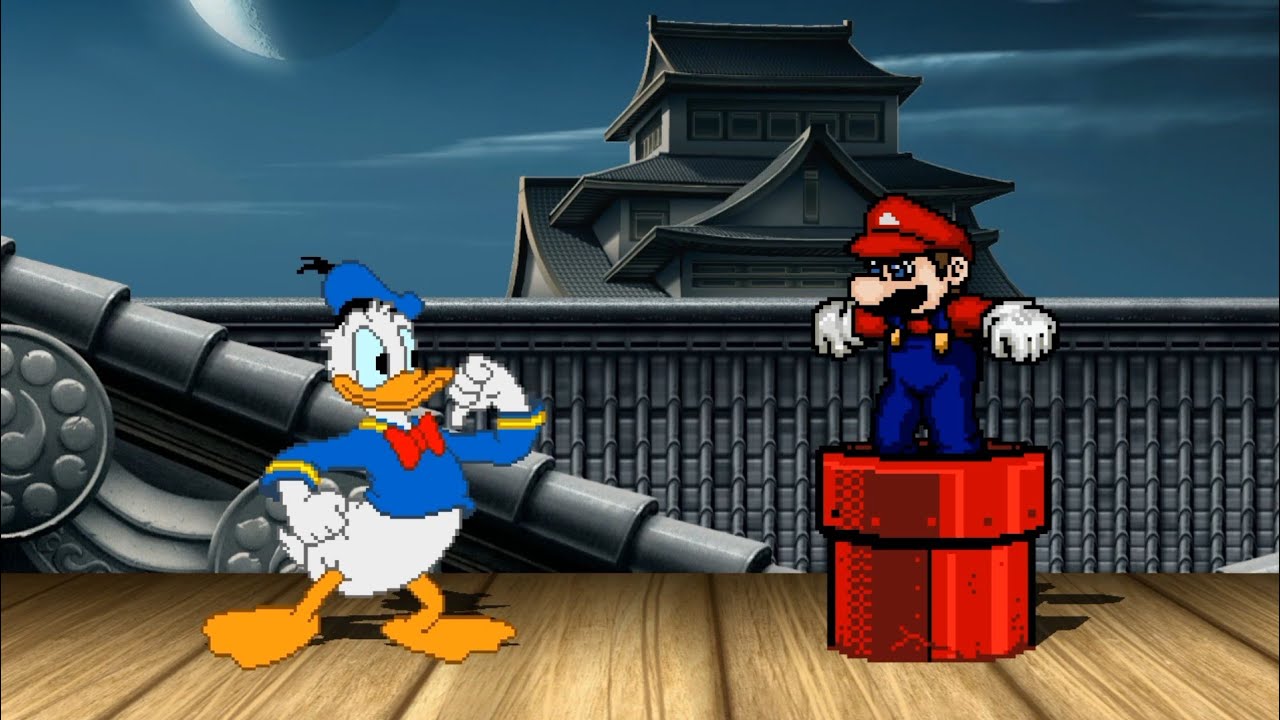 DONALD DUCK vs MARIO - High Level Insane Fight! - YouTube