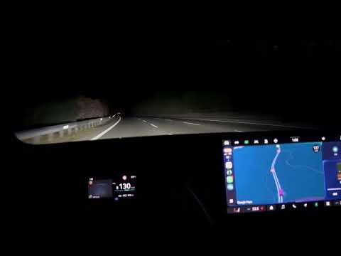 SKODA ELROQ LED MATRIX FAR GECE SÜRÜŞÜ
