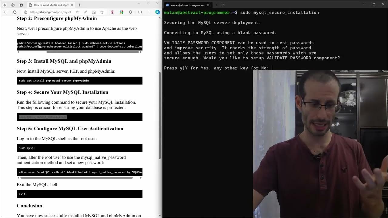 How to install MySQL and PhpMyAdmin on Ubuntu 24.04 - YouTube
