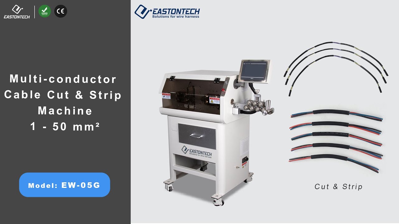 EASTONTECH EW-05G Multi-conductor Cable Cutting & Stripping Machine (1 ...