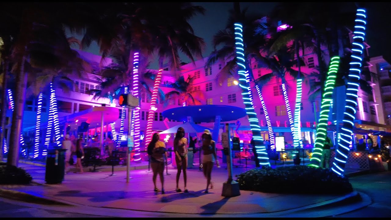Miami 4K SOUTH BEACH 🇺🇸Night Walking - YouTube