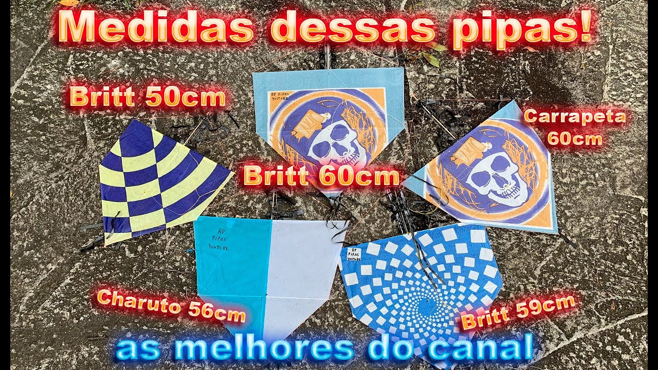 MELHORES PIPAS e suas MEDIDAS + TESTE - Britt 70cm,60cm,59cm,50cm ...