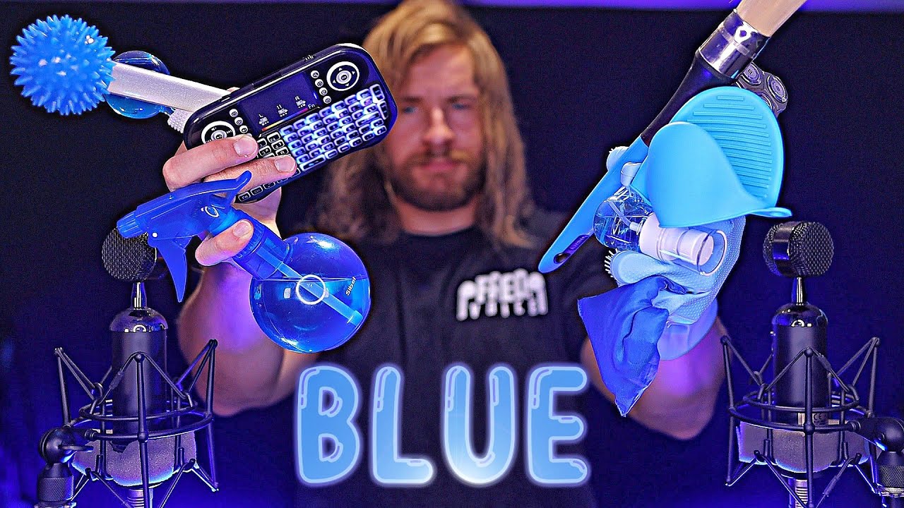 FAST & AGGRESSIVE [BLUE] ASMR Triggers - YouTube