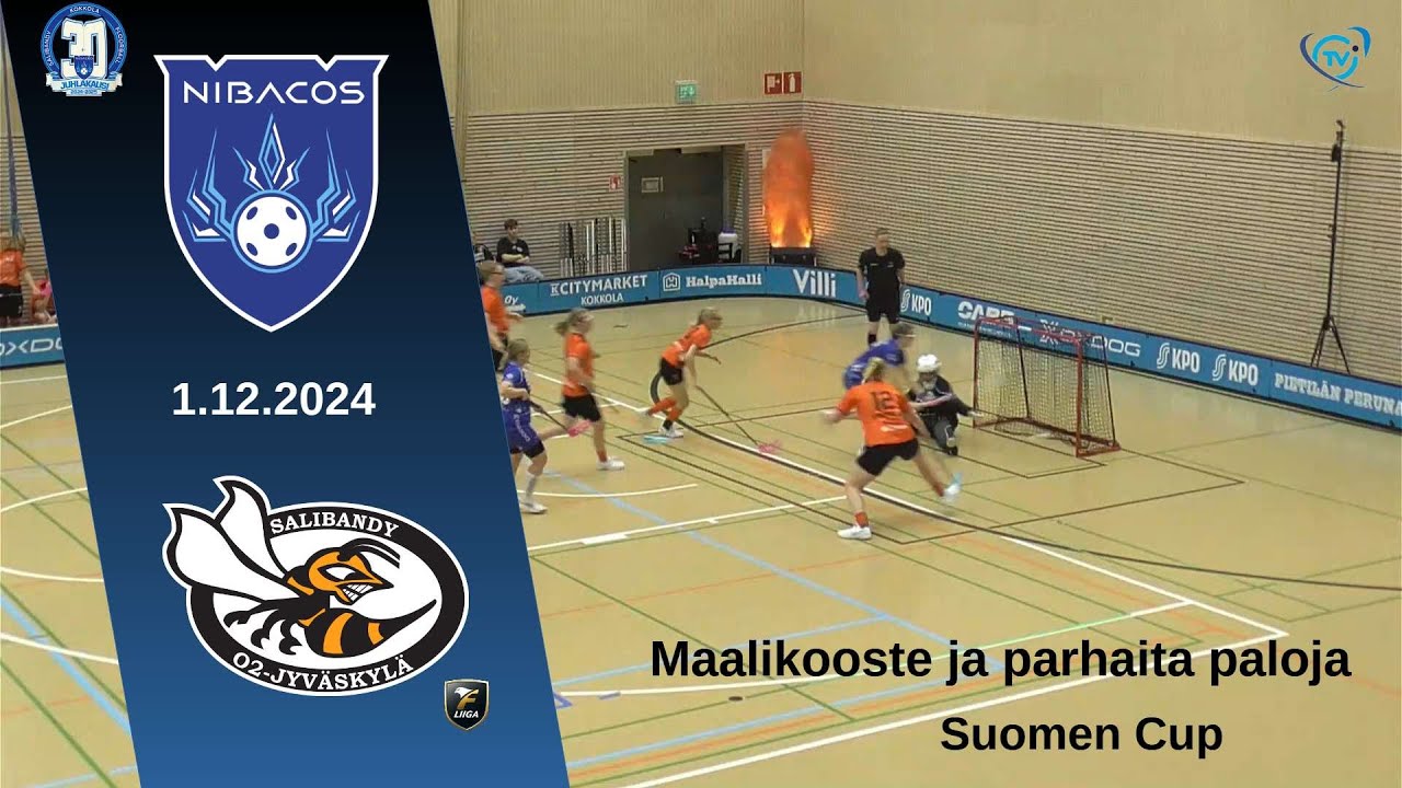 Naiset Nibacos - O2 Jyväskylä 1.12.2024 maalikooste - YouTube