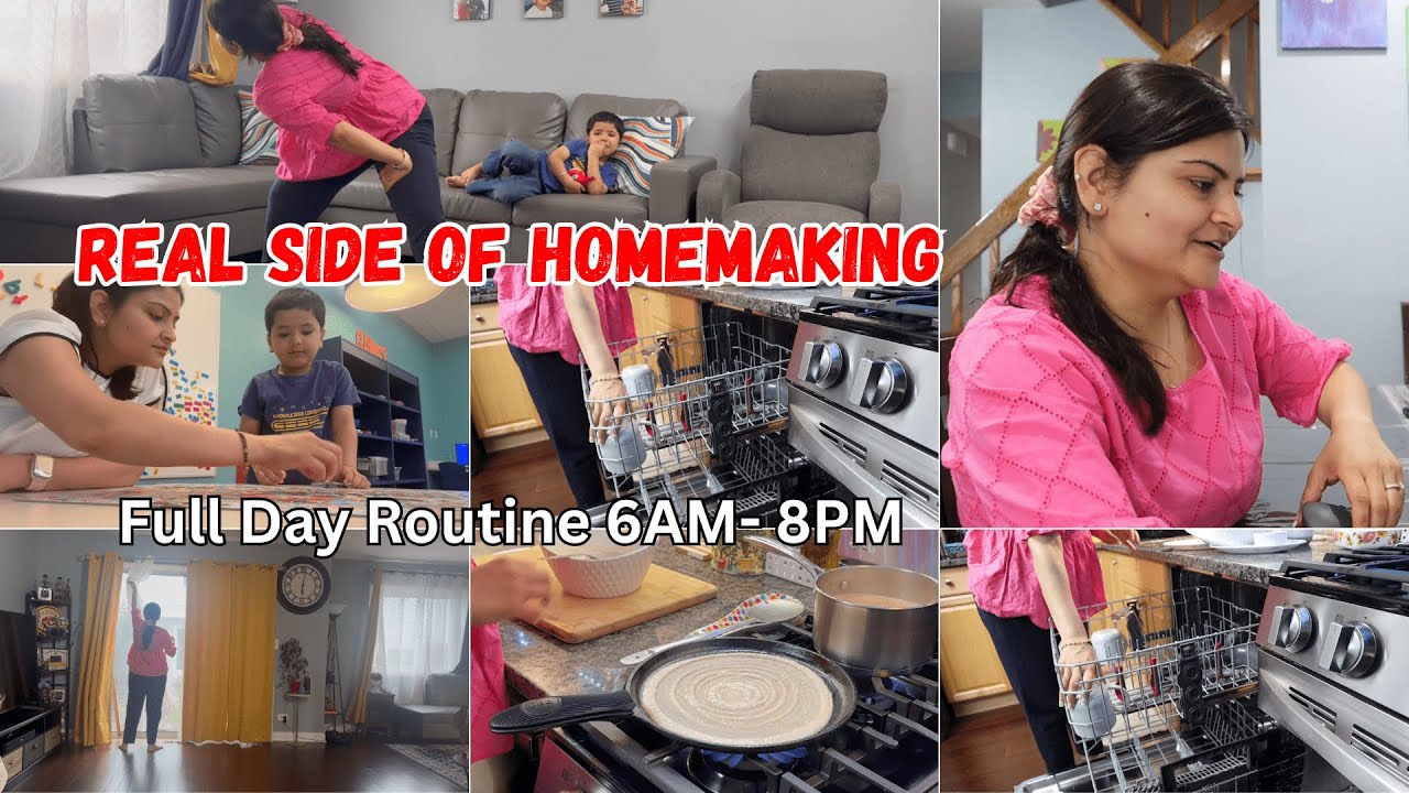 Real Side of Homemaking as an Indian Homemaker, Full Day Routine 6 AM ...