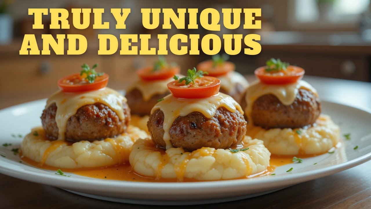 Cheesy Meatball Discs with Mashed Potatoes – A Unique and Delicious ...