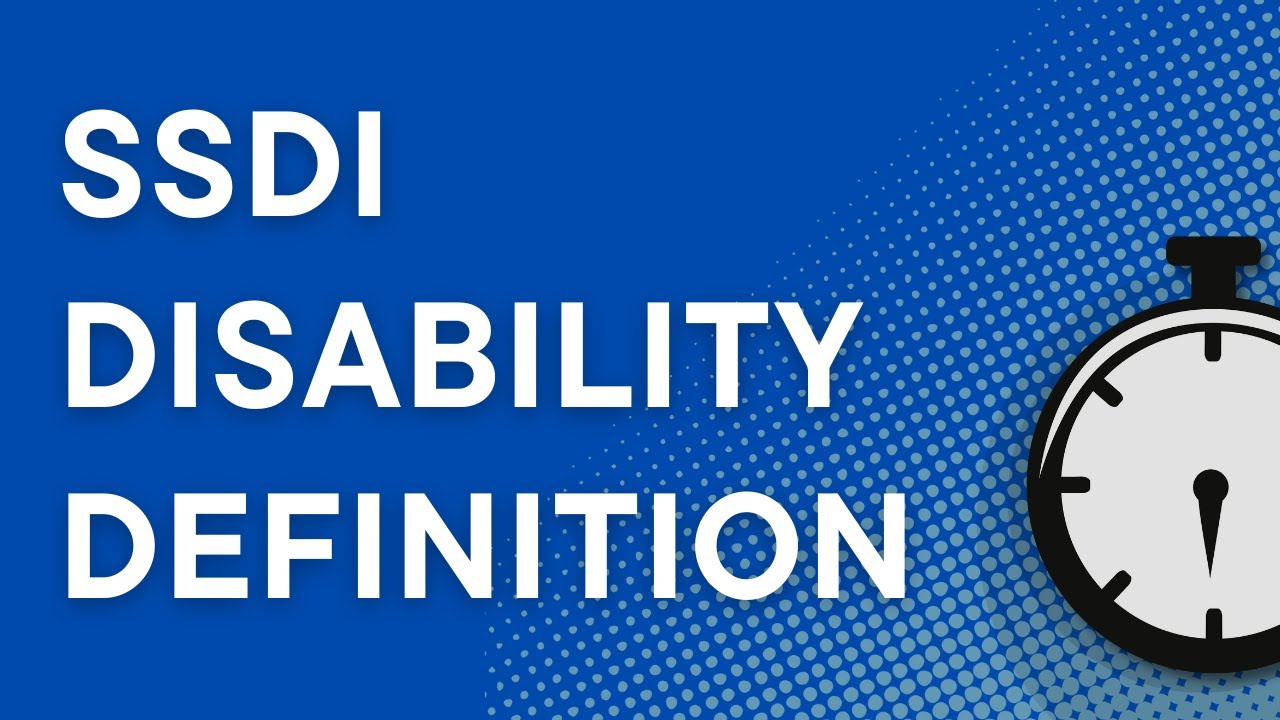 What does SSDI "disability" mean? (official Social Security ...