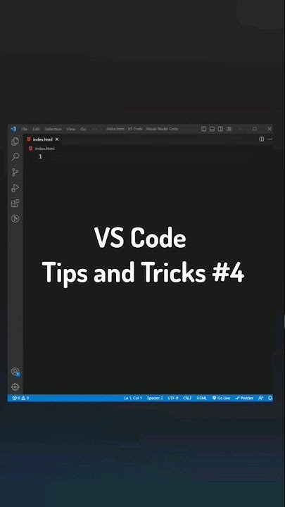 VS Code Tips and Trick part 4 #viral #programming #code #shorts - YouTube