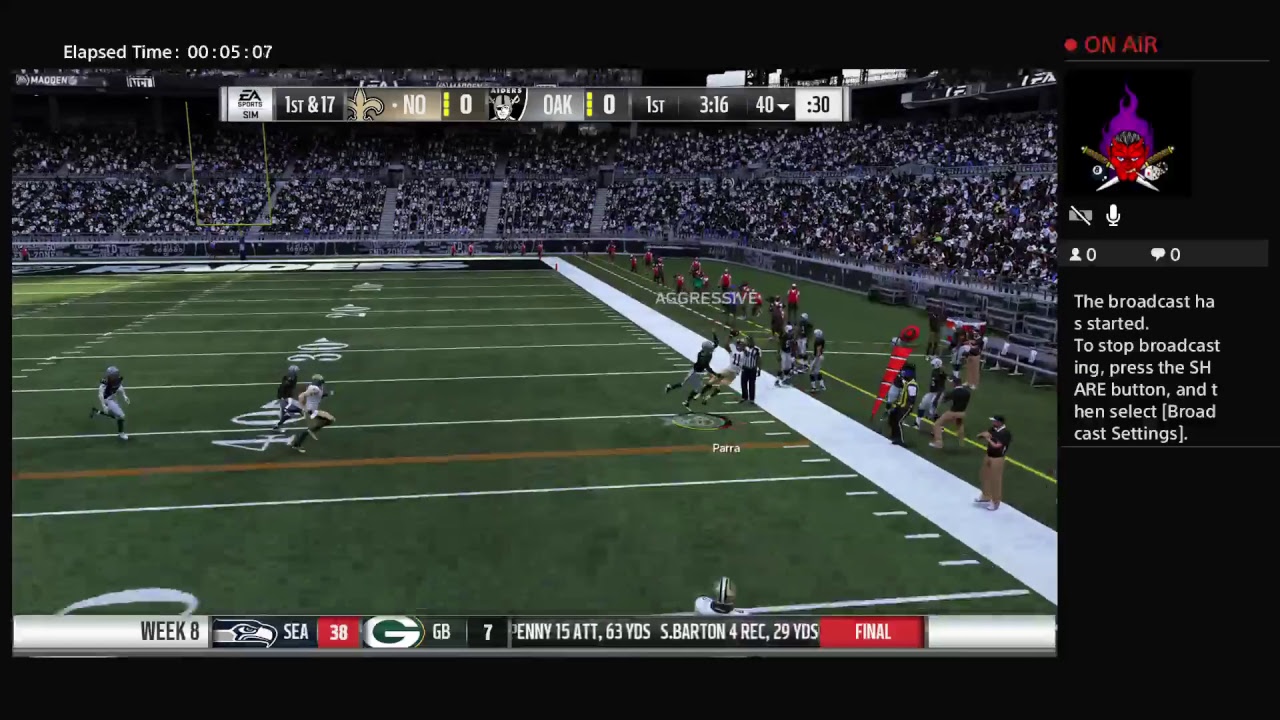 Who dat vs Raiders - YouTube