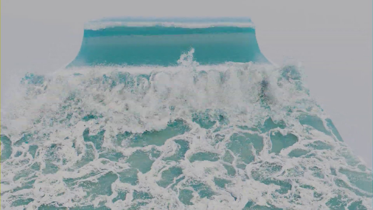 Flip Fluid Beach Wave Test - YouTube