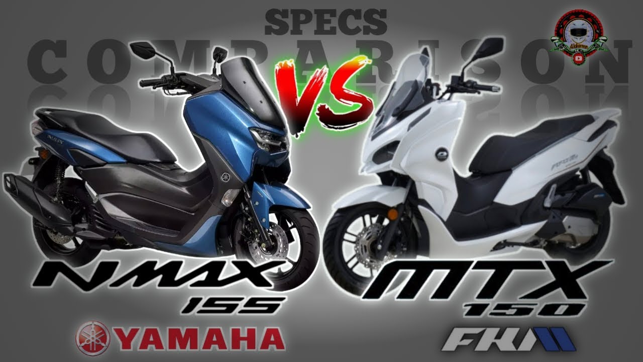 YAMAHA NMAX 155 vs FKM MTX 150 SPECS COMPARISON - YouTube