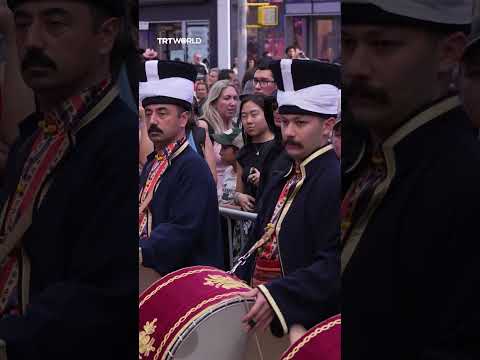 Mehteran band performs in Times Square for Ataturk, Youth and Sports Day