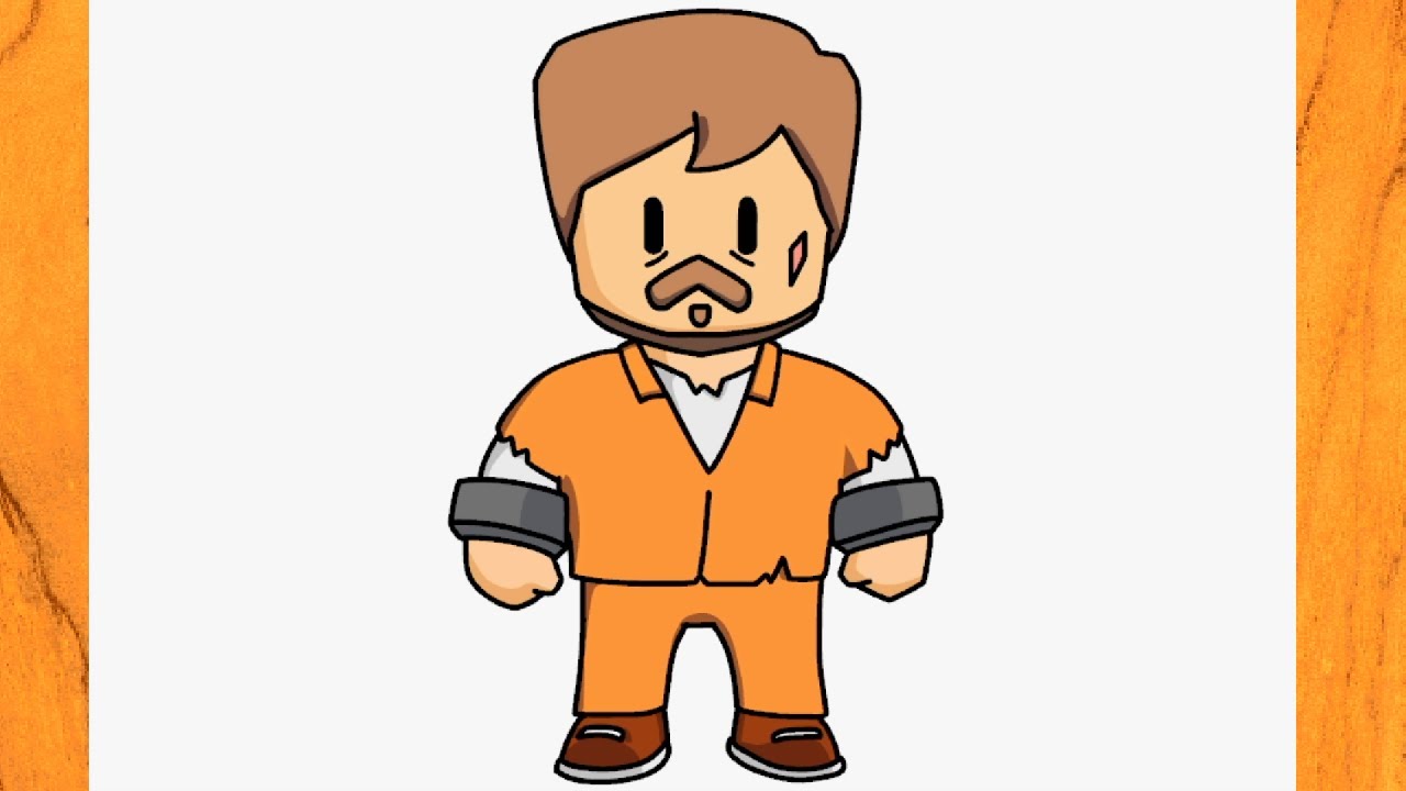 Como dibujar a Mr Beast prisionero de Stumble Guys - YouTube