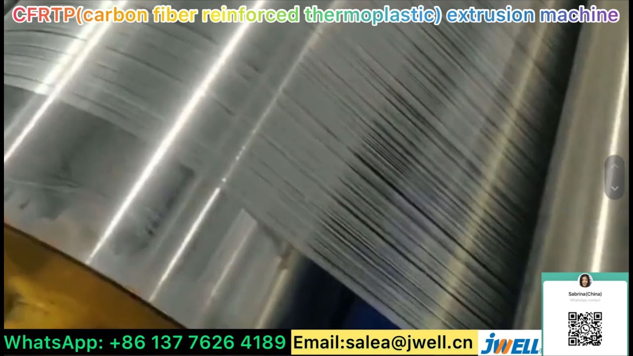 CFRTP(CFRP) prepregs extrusion machine 1------0086 137 7626 4189 - YouTube