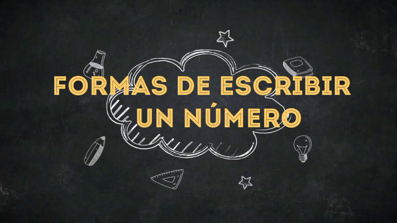 🌟Formas de escribir un número 🌟 - YouTube