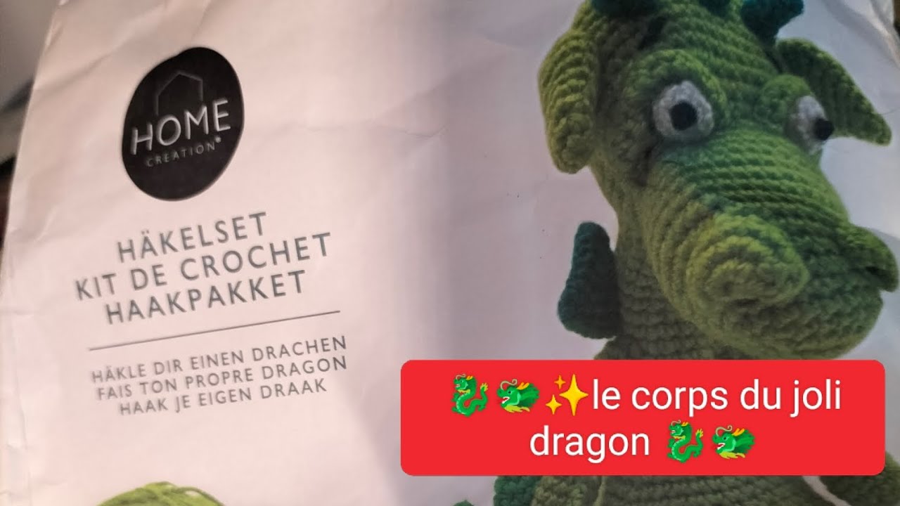 🐉Vidéo 6 le corps du dragon 🐉🐲#amigurumiscrochet #aldi - YouTube