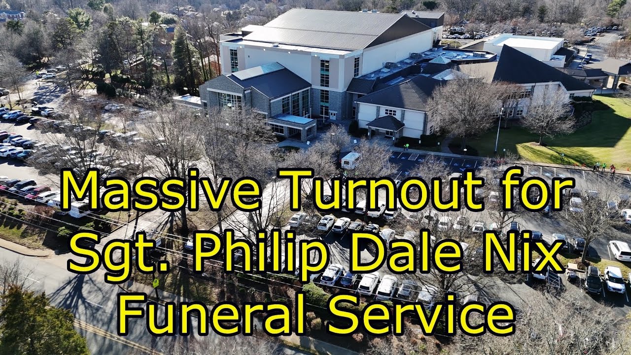Aerial View of Sergeant Philip Dale Nix Funeral Services - Greensboro ...