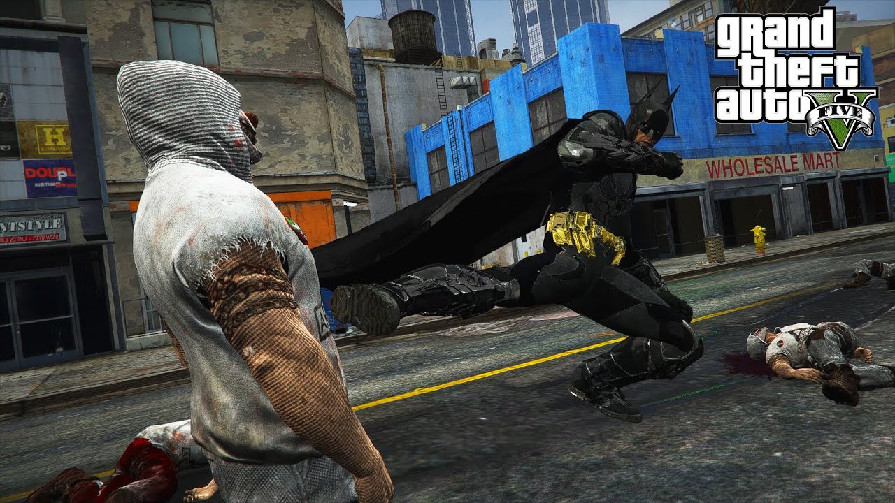 Batman New Update With Custom Animations - GTA 5 Mod - YouTube