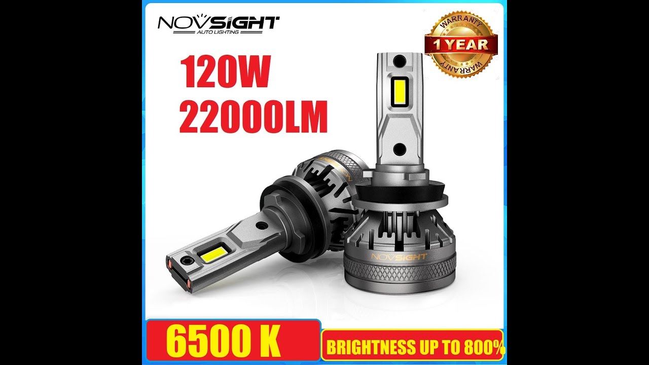NOVSIGHT N37, MẪU ĐÈN PHA LED CAO CẤP| LED HEADLIGHT SUPER BRIGHT - YouTube