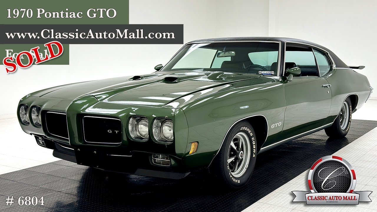 1970 Pontiac GTO with 400ci V8 - Sold - Consignments at Classic Auto ...