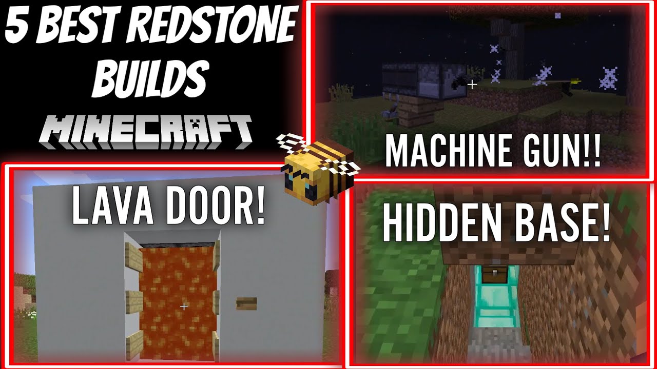 Top 5 Best Redstone Builds// Should Try!!!! - YouTube