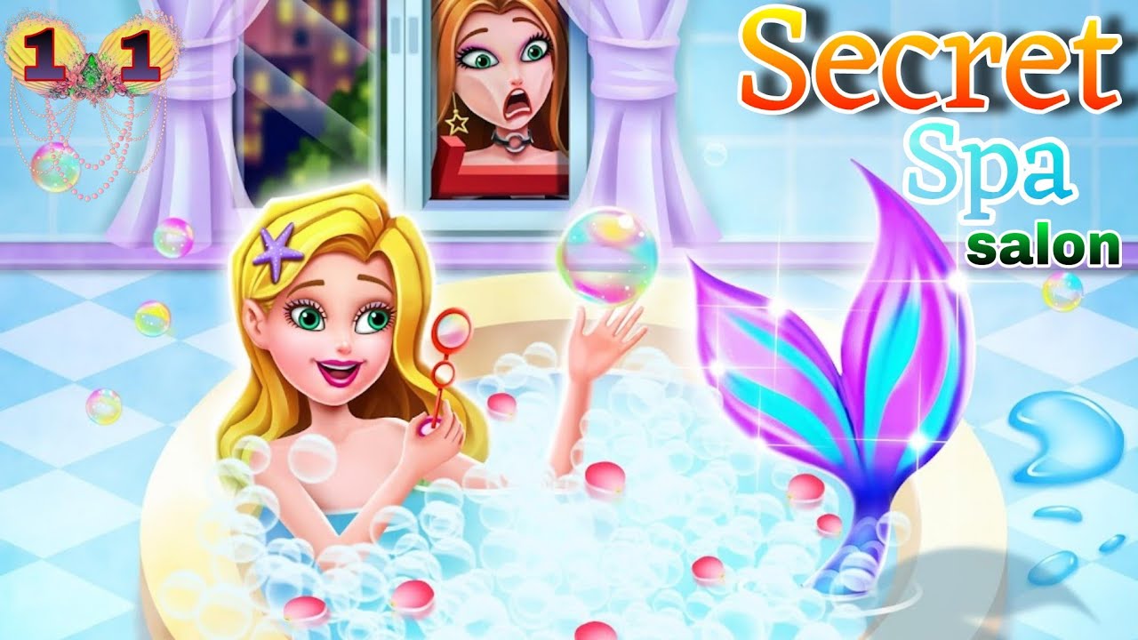 Mermaid Secret 11 Secret Spa Salon English Cartoon Series - YouTube