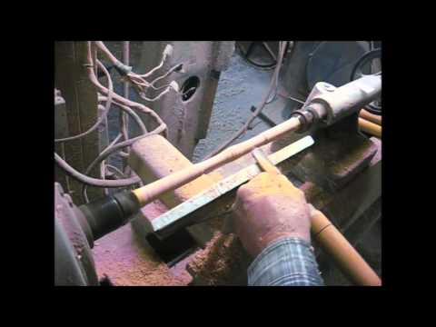 Making dummy fake wooden 50 caliber bullets - YouTube