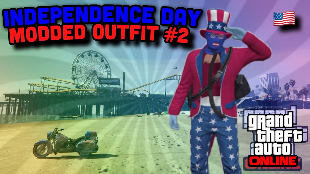 GTA ONLINE- HOW TO CREATE A AWESOME INDEPENDENCE DAY MODDED OUTFIT ...