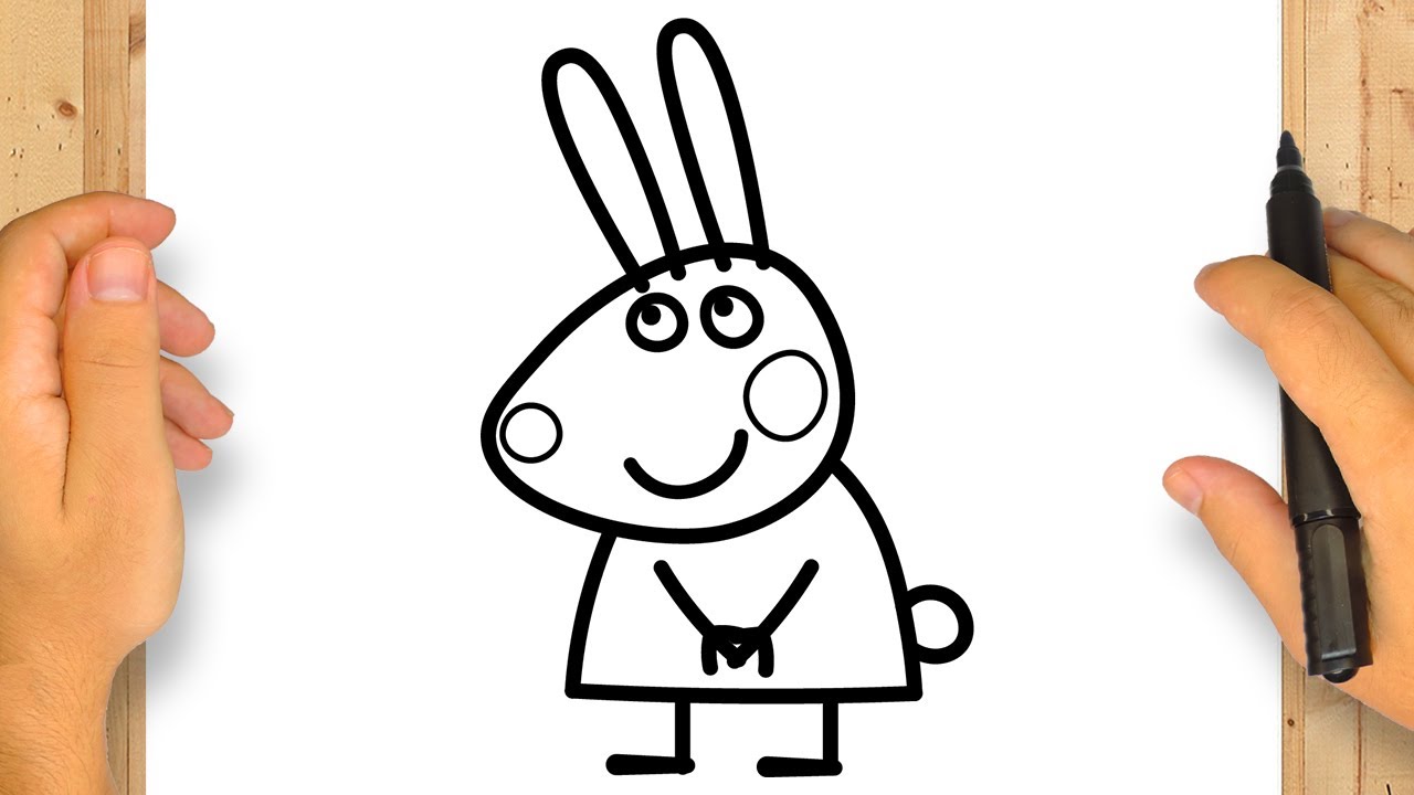 HOW TO DRAW REBECCA RABBIT | Peppa Pig | Bunny | Step by Step Simple ...