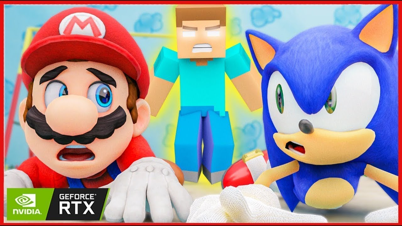 MARIO & SONIC VS STEVE MINECRAFT SQUID GAME ANIMATION! #1 - YouTube