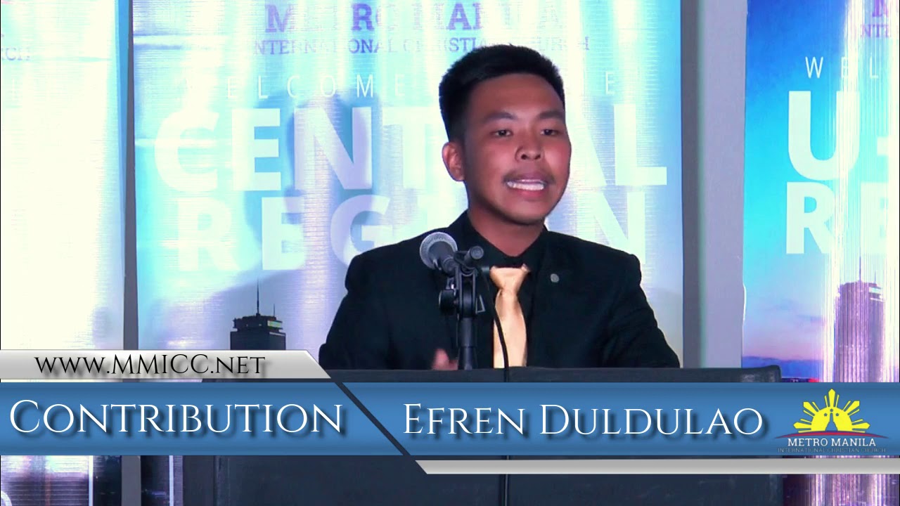 Contribution Message - Efren Duldulao - YouTube
