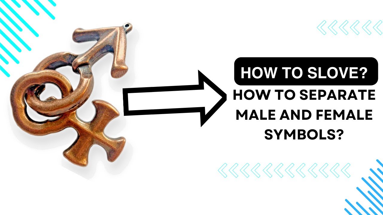 Split Male And Female Symbol Symbols Gender Male Female Abstract