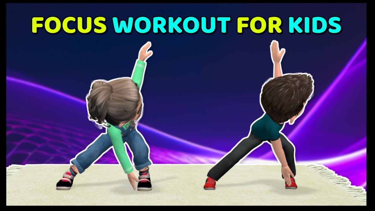QUICK WORKOUT FOR KIDS: FINDING FOCUS - YouTube