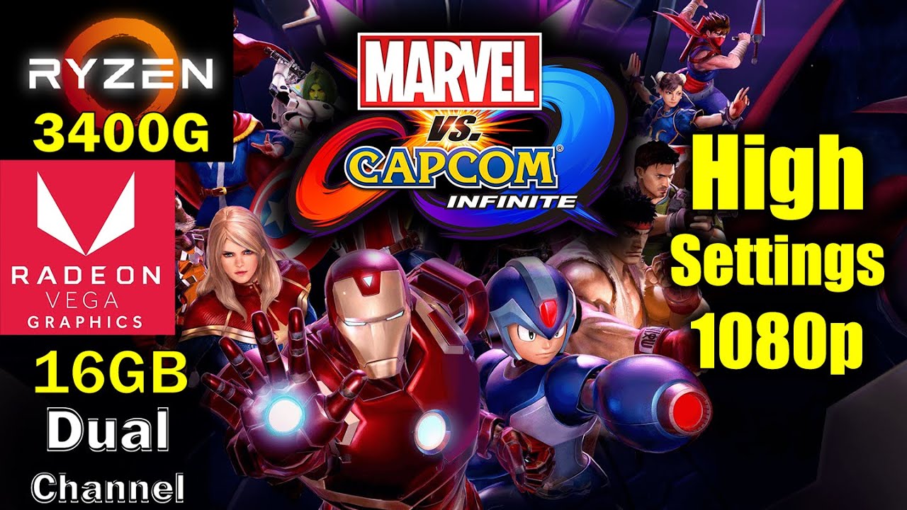 Marvel VS Capcom Infinite | Gameplay | Ryzen 5 3400g + Vega 11 + 16gb ...