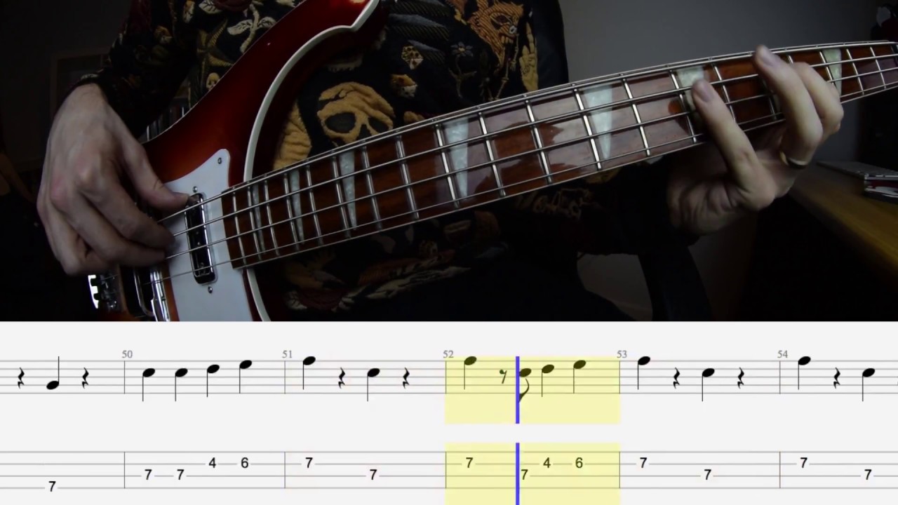 I love to Boogie | T. Rex Marc Bolan | Bass Guitar Tab Lesson Tutorial ...