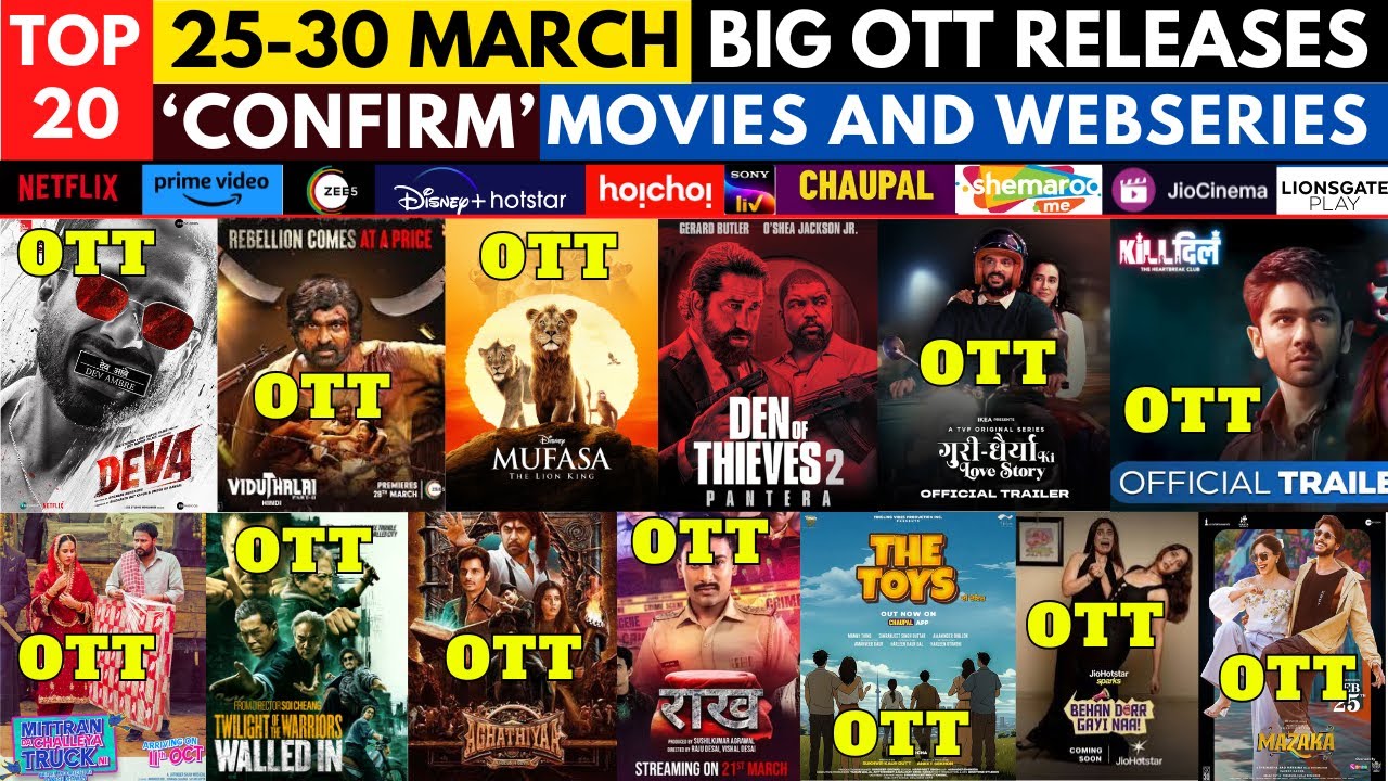 OTT Release Movies I New movies on OTT @PrimeVideoIN @Netflix ...