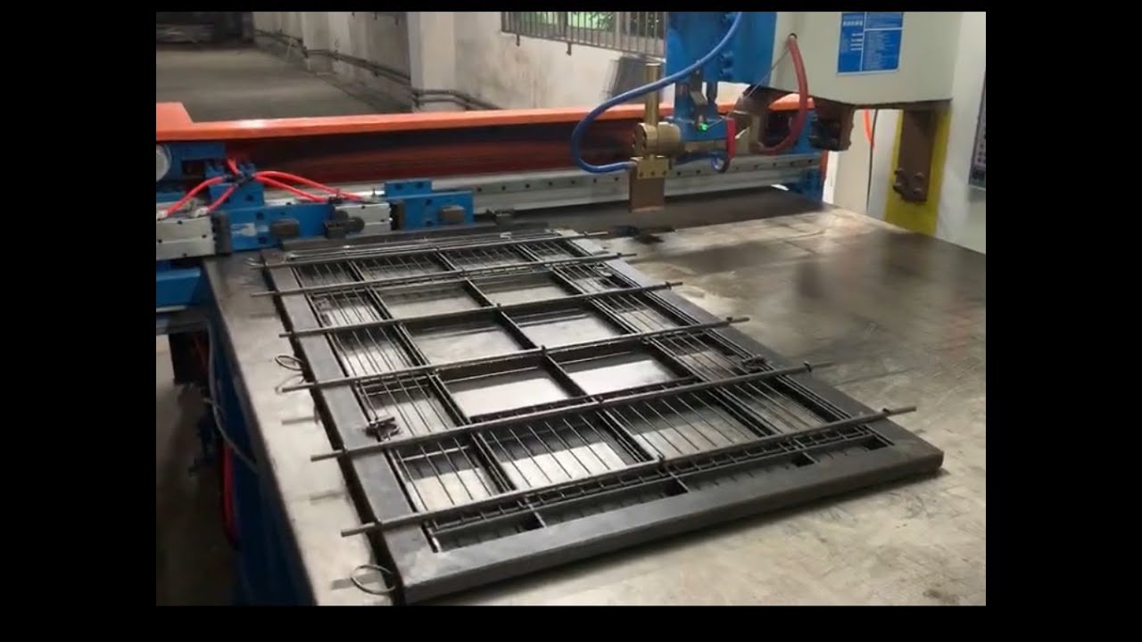 Automatic Row Wire Welding Machine - YouTube
