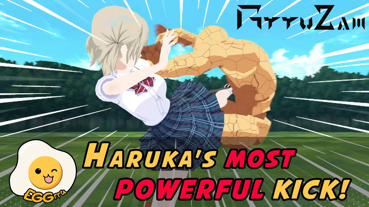 Haruka's MOST POWERFUL Kick Attack Ever! - YouTube