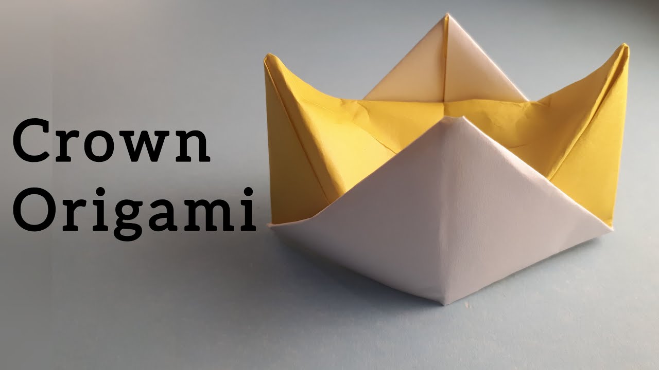 Paper Crown Origami/ How to Make Easy Origami Crown 👑👑 - YouTube
