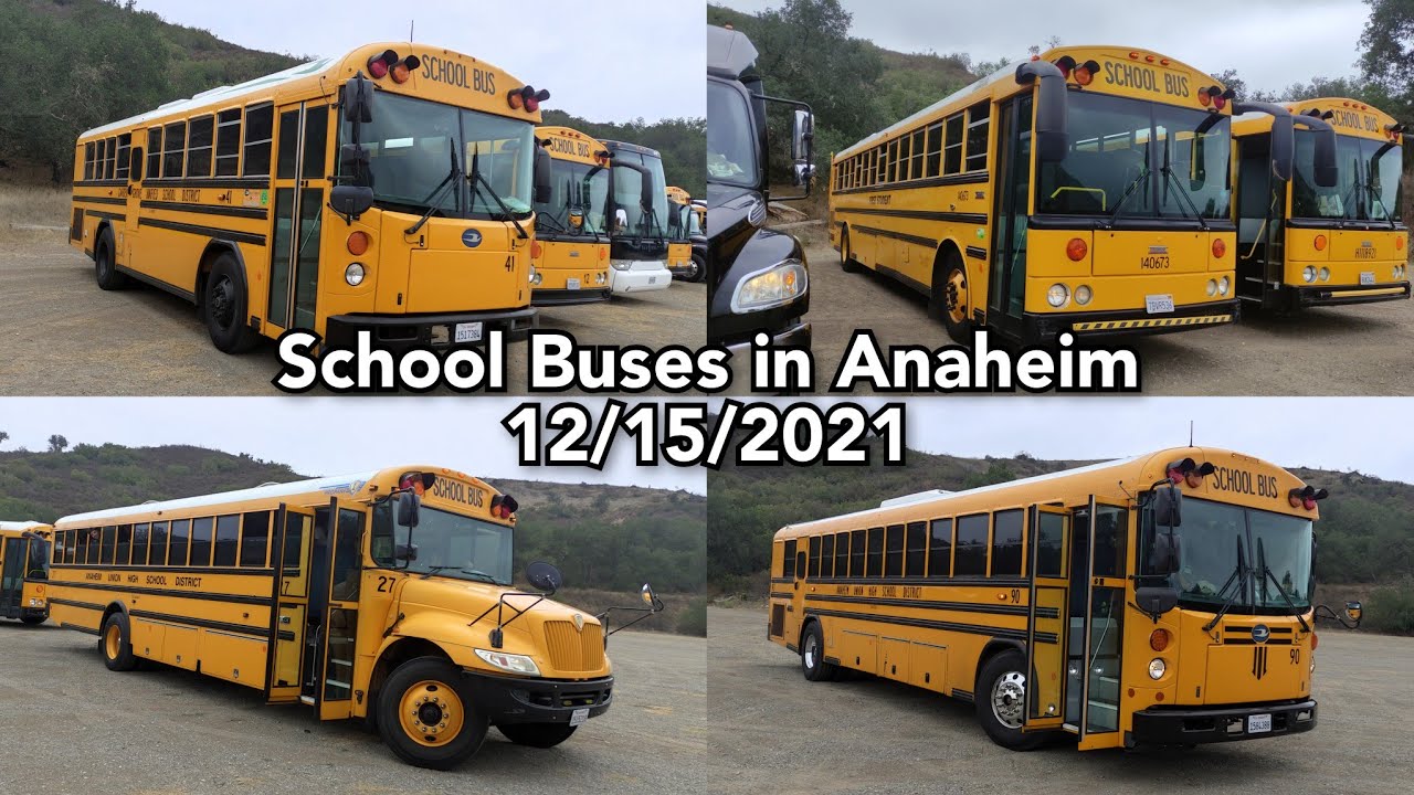 School Buses in Anaheim - 12/15/2021 - YouTube
