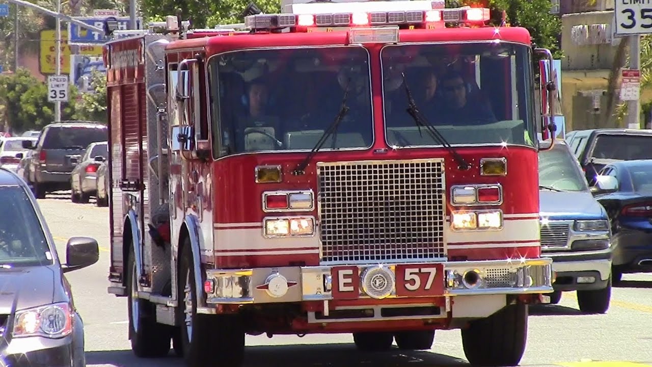 LAFD Engine 57, Rescue 257 - YouTube