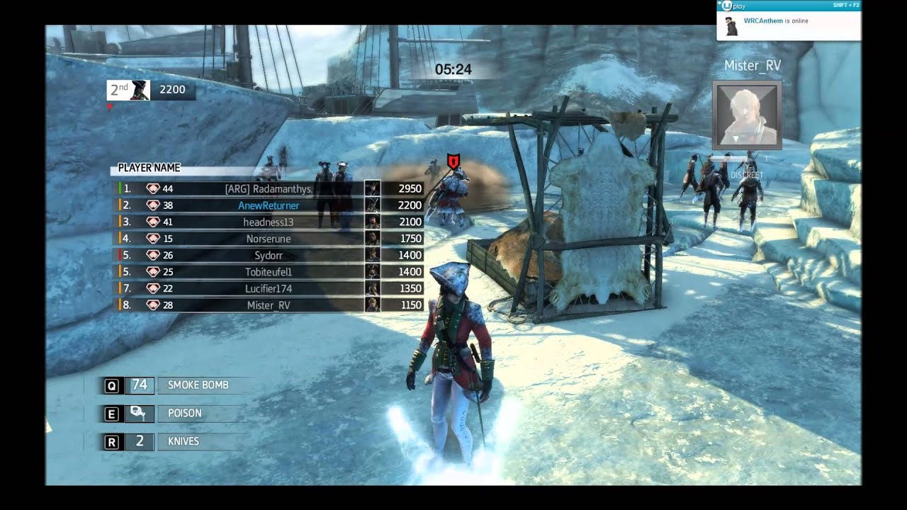 Assassin's Creed 3 Multiplayer PC Gameplay - YouTube