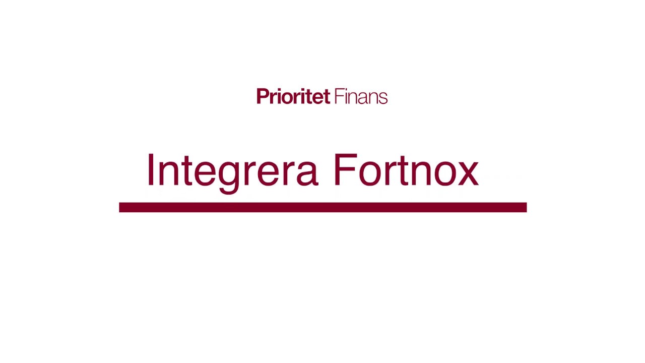 Integrera Fortnox med Mina sidor - YouTube